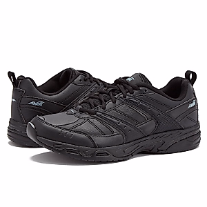 Avia Avi-Union II Non Slip Shoes for Men Food Service - Comfort Restaurant Work Men's Shoes, Slip Resistant Shoes for Men - Black/Castle Rock, 14 Medium