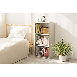 IRIS USA WCO-S Modular Wire Stacking Storage Container, Small