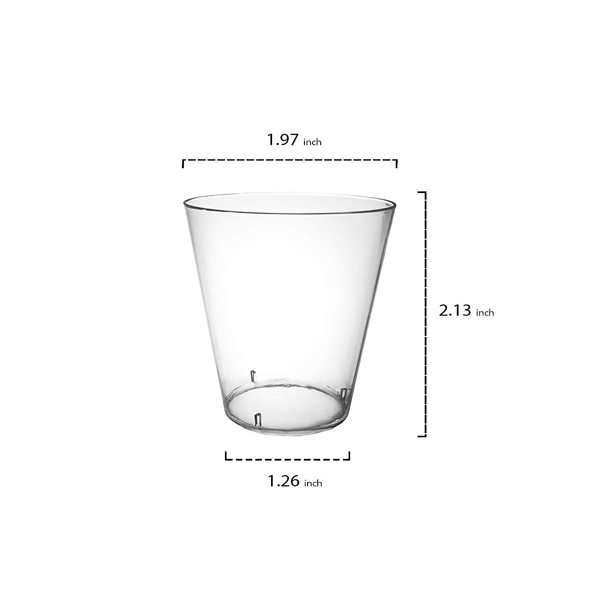 Party Essentials 20 Count Hard Plastic 2 oz Spider Print Halloween Shot Glasses, Clear/Black