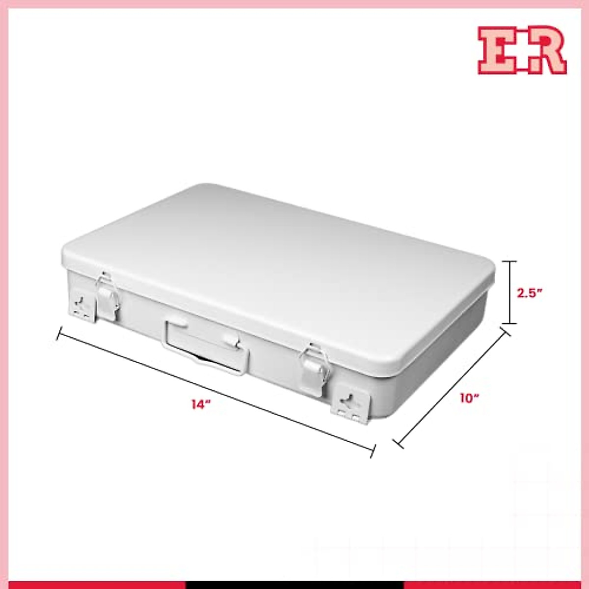 Ever Ready First Aid Metal Case, No.36 – 14” x 10” x 2.5”