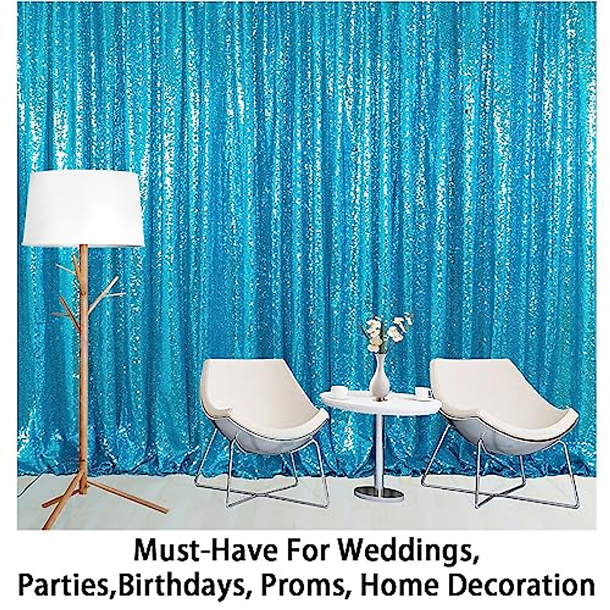 Wedding Backdrop Curtains 4x10ft Turquoise Sequin Backdrop Sequin Curtains Party Backdrop Photography Backdrop Christmas Backdrop Curtains Birthday Background