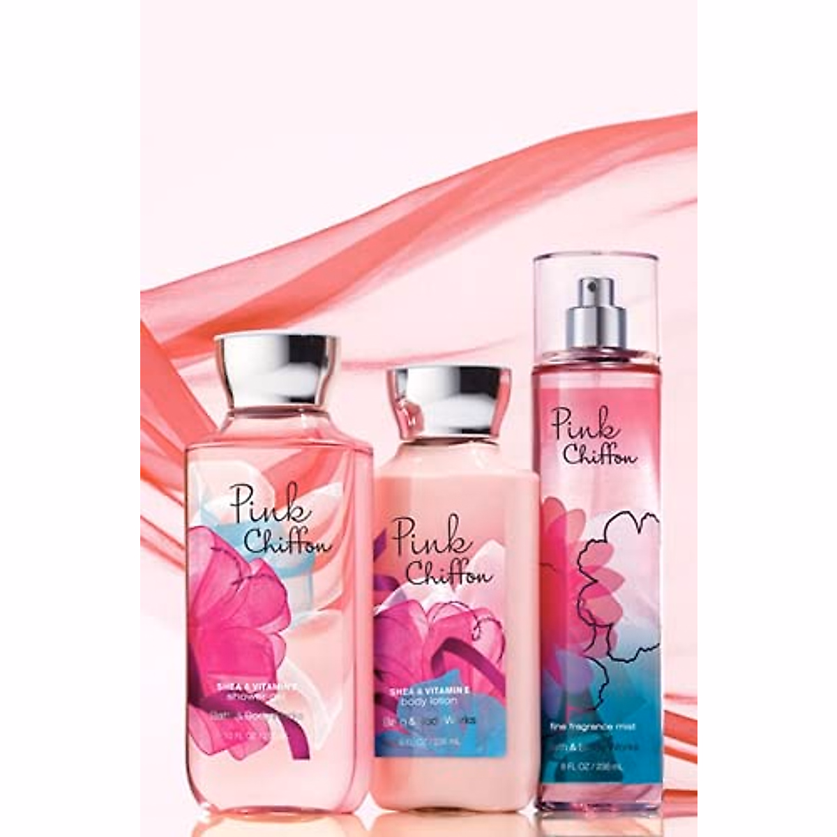 Bath & Body Works Pink Chiffon Body Lotion, 8 Ounce