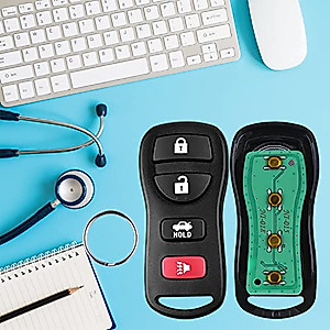 Remote Key Replacement for FCCID: KBRASTU15 CWTWB1U733 fits for 2003 2004 2005 2006 2007 2008 2009 Nissan 350Z Altima Nissan Armada Maxima Murano Quest/ 2007-2015 Nissan Sentra Versa Keyless Entry