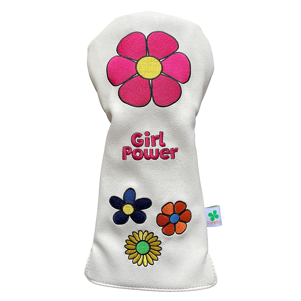 Foretra - Limited Edition Girl Power Design - Driver Head Cover - Tour Quality Golf Club Cover - Style and Customize Your Golf Bag