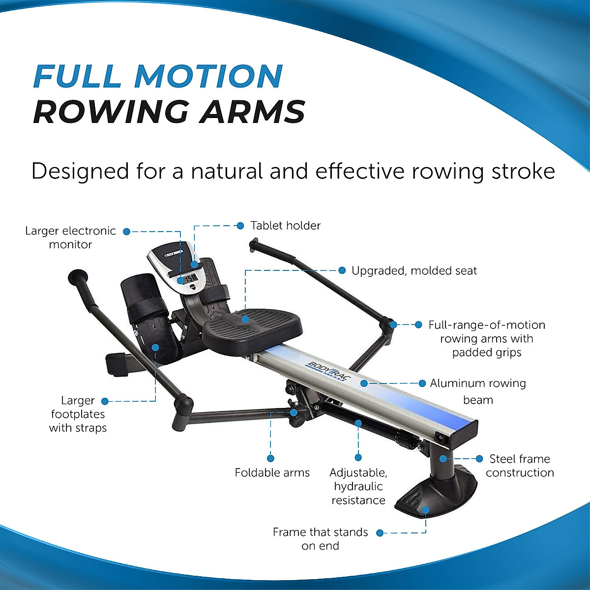 Stamina BodyTrac Glider Exercise Rowing Machine