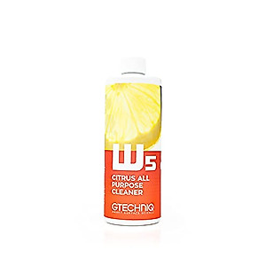 Gtechniq - W5 Citrus All Purpose Cleaner - Removes Oil and Grime with Ease; Does Not Damage Wax or Coatings; 100% Biodegradable; Use on Engine Bays or Carpet Stains to Remove Grease (500 milliliters)