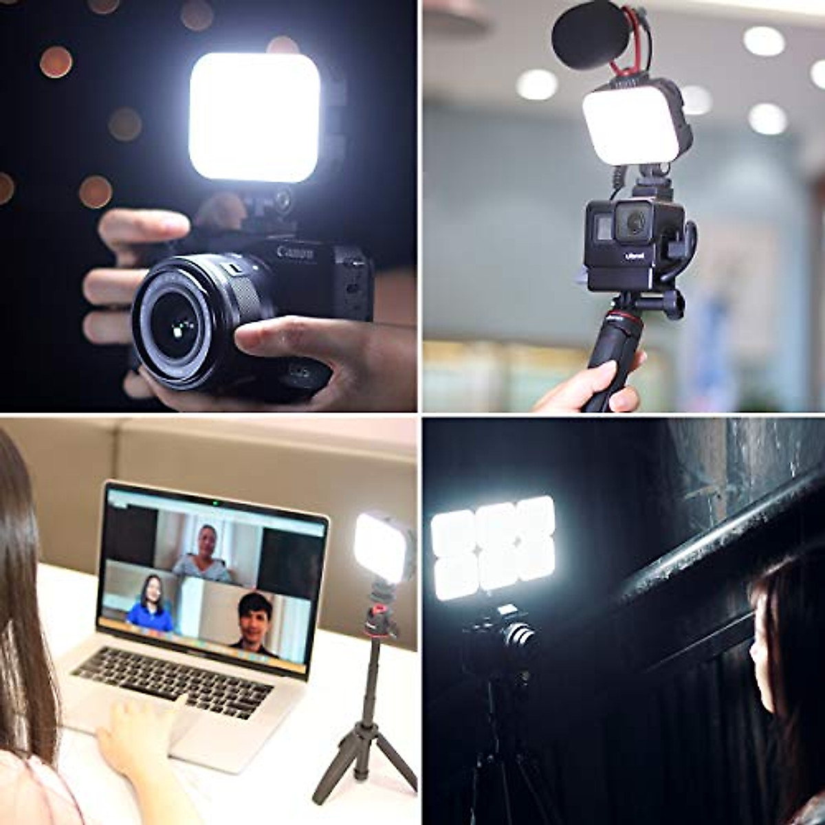 VIJIM VL100C Bi-Color LED Video Light on Camera,Mini Rechargeable 2000mAh LED Camera Lights,CRI95+ Dimmable 2500-6500K Ultra Bright Photo and Video Lighting,LED Fill Lamp…