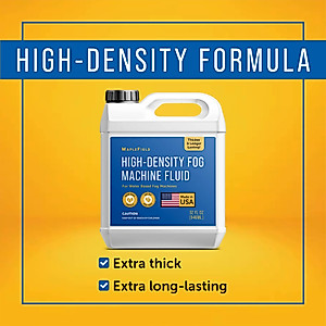 Maplefield High-Density Halloween Fog Machine Fluid - 32 oz - Great for Haunted Houses, Spooky Party Decor, and Outdoor Events - Long-Lasting Water-Based Formula - Compatible with 700+ Watt Machines