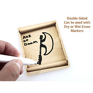 Forged Dice Co Blank Dry Erase Spellbook Card-Deck - Pack of 2 - Standard Card Style Fits Forged Dice Co Spell Card Books - Works Great for Making Custom D&D Spellbook Cards