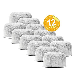 Pack of 12 Replacement Charcoal Water Filters By Housewares Solutions for Keurig Brewers - Keurig Compatible Water Filter Cartridges Universal Fit (NOT CUISINART) for Keurig 2.0 & 1.0 Coffee Makers