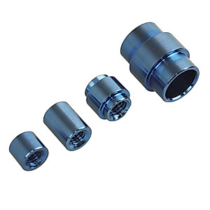 13-Piece Titanium Hardware Set for Spyderco Paramilitary PM2 C81, Includes Screws, Main Pivot, Lanyard Tube, Standoff Spacer and Blade Stop Pin, Blue Color