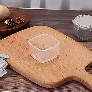4pcs Mini Sauce Seasoning Box with Lid,Portable PP Kitchen Jam Squeeze Bottle Jar Easy Clean Spices Storage Container(Squeeze Bottle)