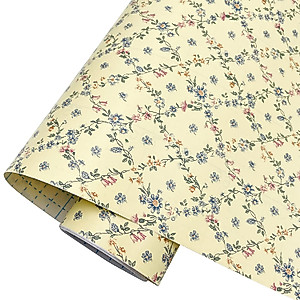 Yifely Sunmer Blooms Furniture Paper Decorative Shelf Drawer Liner Self-Adhesive Storage Locker Decor 17.7 Inch by 9.8 Feet