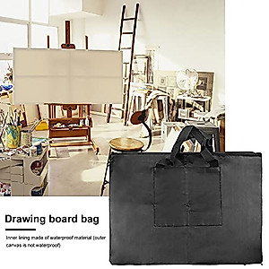 winner Eco Art Portfolio Tote Bag 20x26 in, A2 Size Waterproof Nylon Drawing with Stripe, Lightweight Poster Board Storage, Folder for Artwork Poster, Sketching, Student Portfolio,