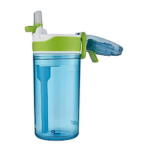 Contigo Kids 2 - in - 1 Snacker Spill Proof Cups 2 Pack Blue and Green