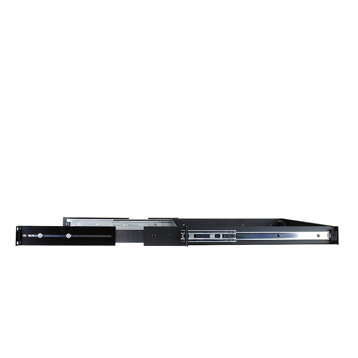 Penn Elcom R1291K/2L Sliding Rack Drawer (1U) with 2 Slam Locks (for Audio Racks, Home Theatres, IT), 15 Inch Depth