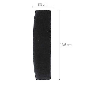 kwmobile Headband Cushion Pad Compatible with Sennheiser HD515 / HD555 / HD595 / HD518 - Headphones PU Leather Cushion - Black