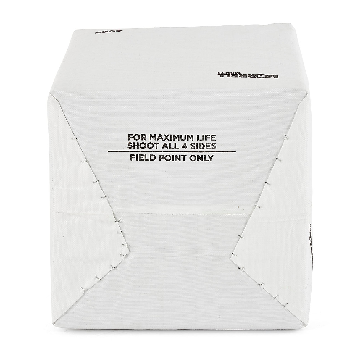 Morrell Targets 24 Inch Heavy Duty Commercial Indoor Range Adult Field Point Square Cube Archery Target w/ 4 Shooting Sides and Nucleus Center, White