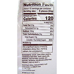 Valentine's Day Vanilla and Cherry Tootsie Roll Fruit Chews, 11.5 Oz