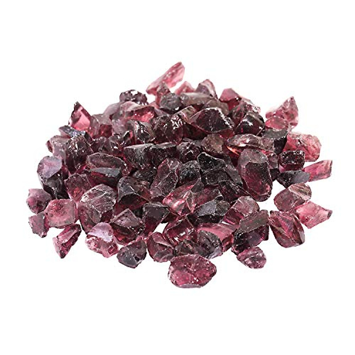 AQUILLA 10 Pounds Fire Glass, Reflective Tempered, Purple for Fire Pit Table