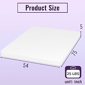 PayLessHere 5 Inch Memory Foam Mattress/Cooling Gel Bamboo Charcoal Infused Mattress/Medium Firm Mattresses/CertiPUR-US Certified/Bed-in-a-Box/Pressure Relieving Full Size,White