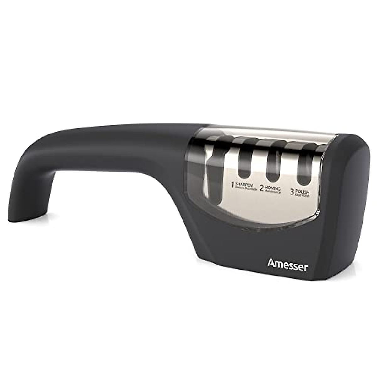 Amesser Knife Sharpeners, 4 in 1 Blade Sharpener and Scissors Sharper, Professional Knife Sharpeners for Kitchen Knives, Hunting Knife, Handheld Knife Sharpner