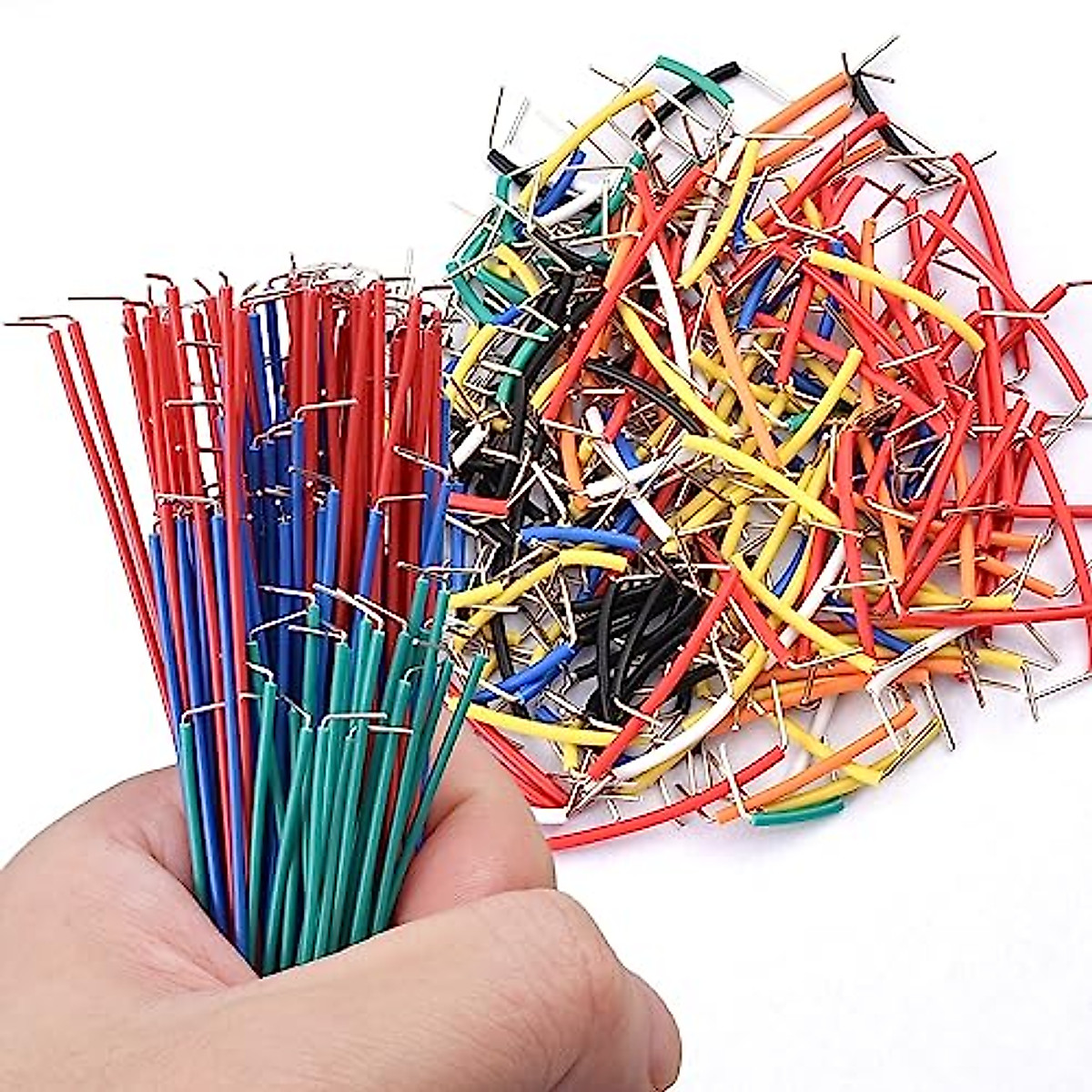10cm 120Pcs Breadboard Jumper Wires Male to Female, Male to Male, Female to Female +14 Vaules 560 pcs 2-125mm Flexible Breadboard Jumper Wires +1pcs Tweezer for Arduino and Raspberry Pi