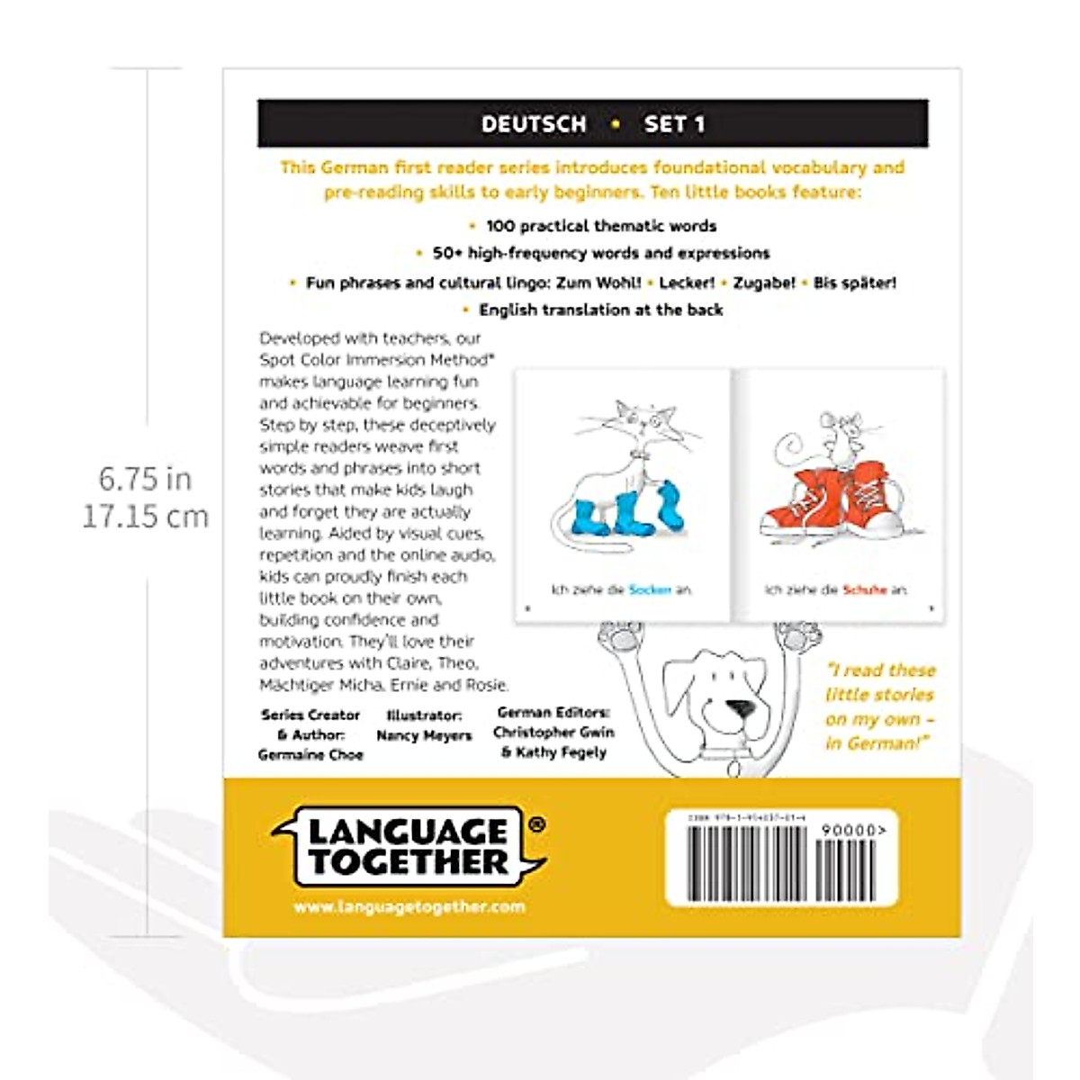 German for Kids: Beginner Learning Set of 10 First Reader Books with Online Audio and 100 Words: Learn German for Kids Ages 3-8, Set 1 by Language Together