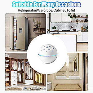 Micrael Home Portable Ozone Ball, Mini Ozone Air Purifier USB Rechargeable Small Deodorizer Odor Remover for Toilet, Shoes, Wardrobe, Car, Refrigerator