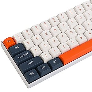 surmen Custom 160 Keycap Set CSA Profile Doubleshot Ball Caps US/ISO Layouts for 60%, 65%, 75%, TKL Mechanical Keyboards (Orange)