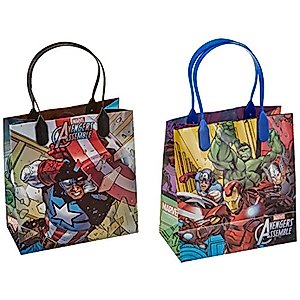Marvel Avengers Premium Quality Party Favor Goodie Small Gift Bags 12