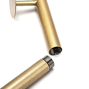 FLRH Coat Rack Tree, 66" Modern Metal Hall Coat Tree With 7 Hooks for Coats, Free Standing Metal Coat Rack and Hat Hanger Organizer Rack, with Weighted Stable Marble Base (Gold)