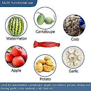 Watermelon Nets Heavy Duty Watermelon Nets Hanging Watermelon Nets, Melon Hammock for Garden Reusable Melon Sling Melon Net Bag for Watermelon, Honeydew Melon, Cucumbers, Potato 23 Inches 50 Pack