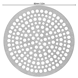 Stainless Steel Shower Drain Hair Catcher, Round Drainage Shower Strainer Mesh Piece Bathtub Catcher Bathroom Floor Drain for Kitchen Bathroom (82mm)