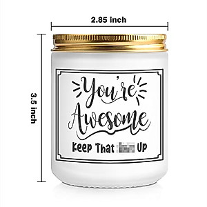 Friendship Scented Candle Gifts, Thank You Gifts for Friends Female, Male, Funny Inspirational Gifts for Birthday Thanksgiving, Cute Going Away Gifts for BFF, Bestie