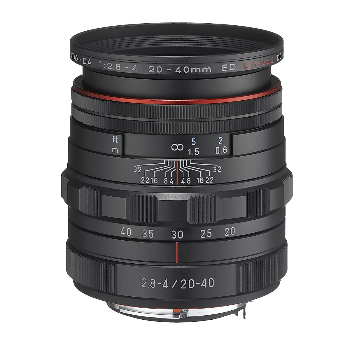 Pentax HD DA 20-40mm F2.8 - 4 Limited DC WR Wide Zoom Lens for Q Mount - Black