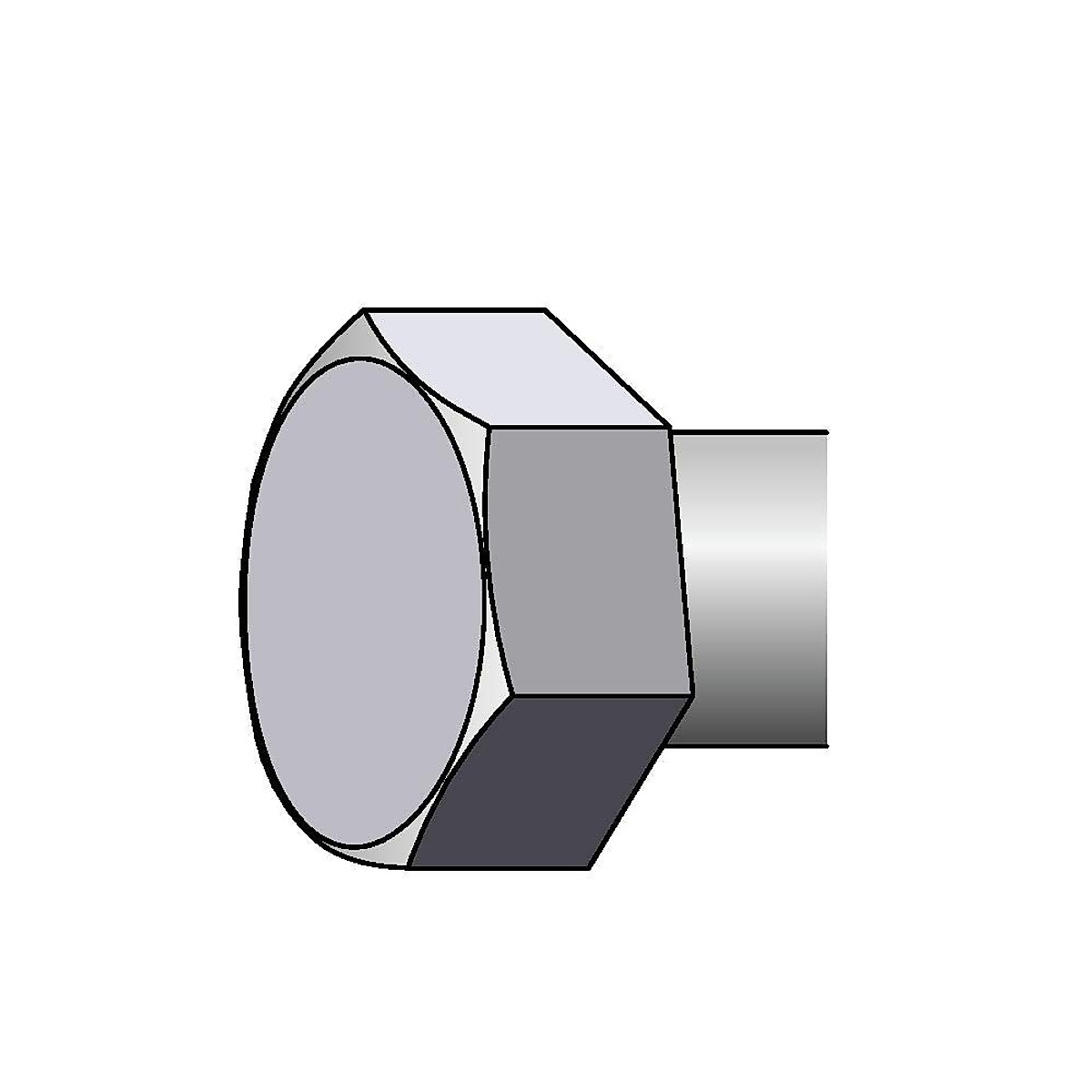 Hex Cap Screw, 1/4-20 x 3/4", Steel, Zinc Yellow, Grade 8, FT, UNC, 100 Pack