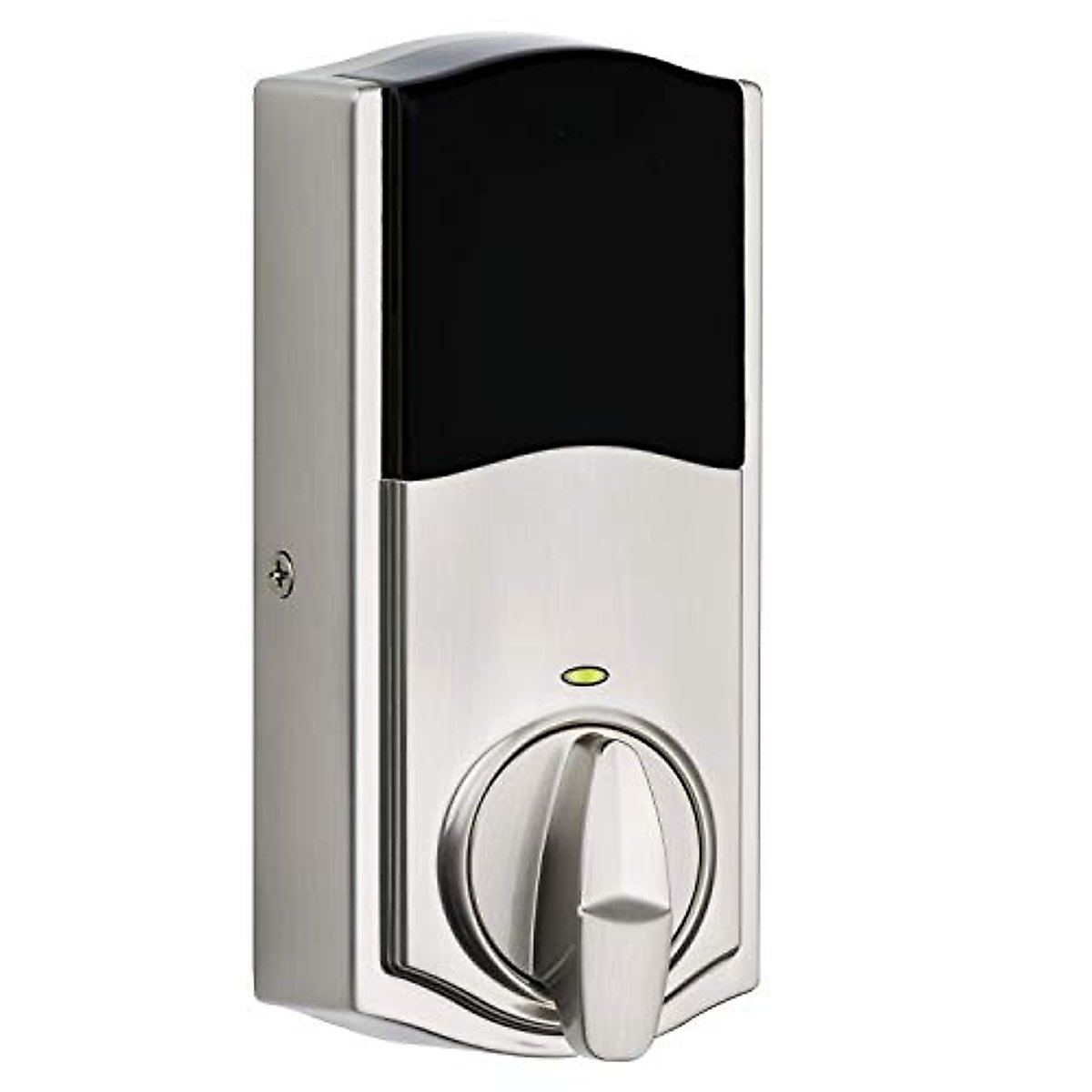 Kwikset 914 Traditional Keypad SmartCode Electronic Deadbolt Smart Lock featuring SmartKey Security and ZigBee 3.0 Technology in Satin Nickel