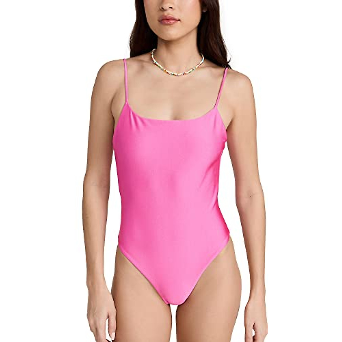 JADE Swim Women's Trophy One Piece, Azalea Sheen, Pink, S