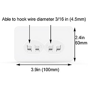 STARICH Sponge Holder Adhesive Replacement Hooks, Soap Dish Adhesive Strips, Toothbrush Holders Sticker, Kitchen Sink Caddy Adhesive Hooks, Shower Wall Mounts Tape Sticky Pads Clear Clips 4 Pack