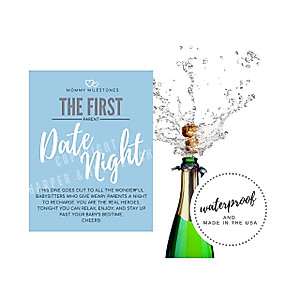 6 Mommy's First Milestone Wine Labels and Stickers, Great Baby Shower and Pregnancy Gift Ideas for Mom To Be, Funny Mom's First Moments After Having New Baby Girl or Boy – By Harper & Ivy Designs