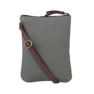 Mona B. Recycled Upcycled Canvas Isla and Ava with Vegan Leather Trim MD-5701 (Ava River-Crossbody)
