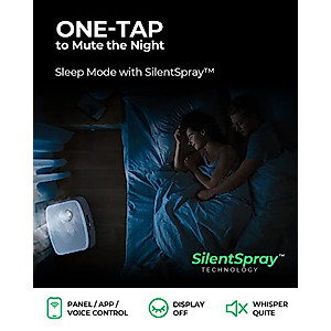 Homvana 6.5L Warm & Cool Mist Humidifiers for Bedroom Large Room, Smart Humidifier with App&Voice Control, Exclusive Distilled Sterilization, 72H Runtime Air Humidifier Aroma Diffuser for Baby Plants