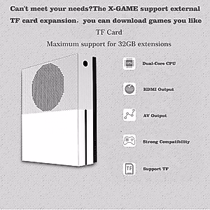 2 Players Retro Classic Game Console HDMI Output Dual Core CPU Plug and Play Video Games for Kids Preinstalled 600 Classic Games Compatible with GBA CP1 CP2 NEOGEO Arcade MD SFC Game Simulator