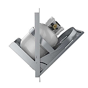 SUNSTONE C-LPCD20 20" Tank Tray Swivel Action Door Combo Propane Storage, Stainless Steel #4