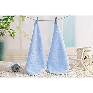 Tosnail 20 Pack 10" x 10" Ultra Soft Bamboo Fiber Baby Bath Washcloths and Towels - Assorted 5 Colors