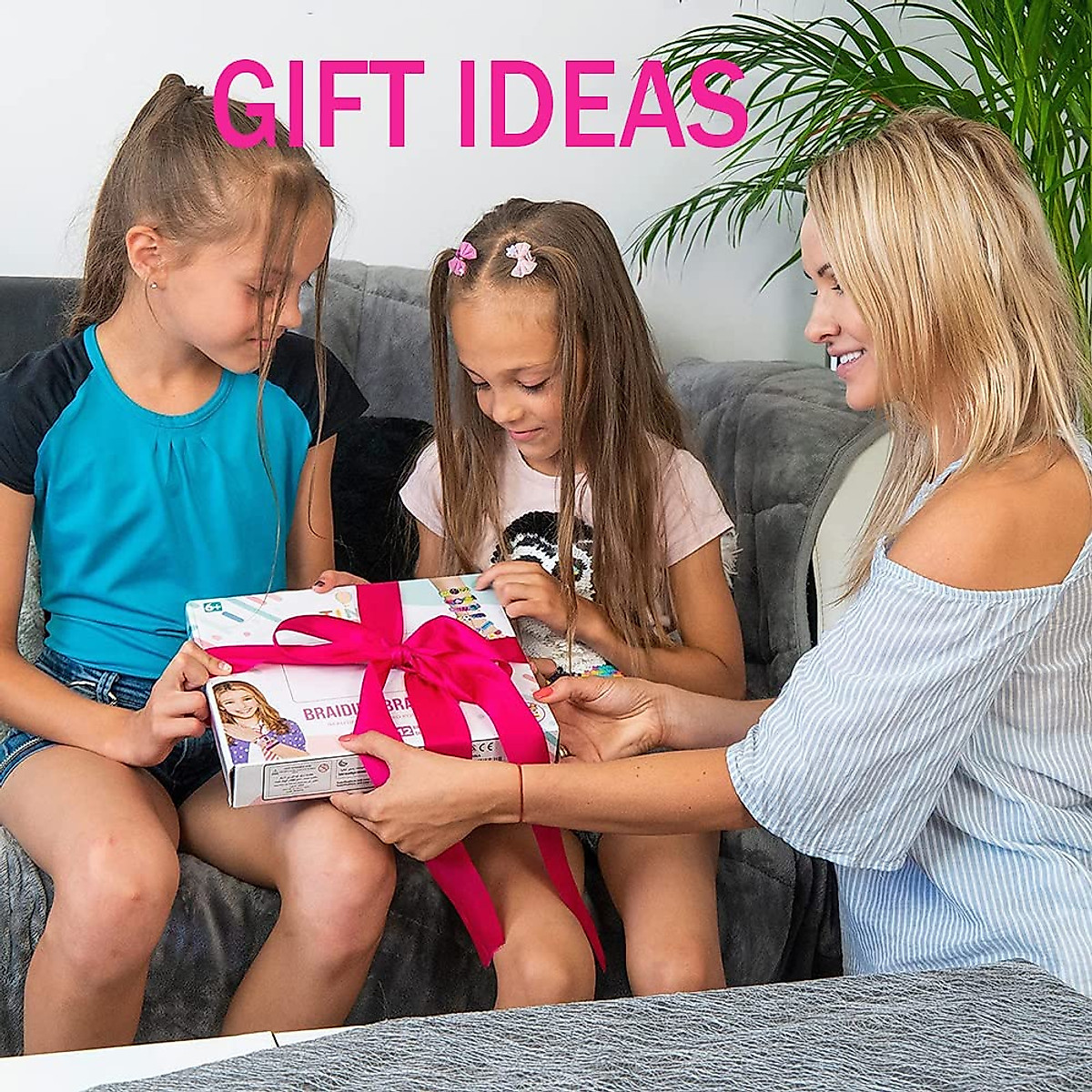 TOYTION Friendship Bracelet Kit for Teen Girls, DIY Charm Bracelet Loom Making Kits Toys for 6 7 8 9 10 11 12 Year Old Girls, Arts and Crafts Jewelry Maker Tools, multicolor, M, MBK-291