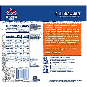Mountain House Chili Mac with Beef | Freeze Dried Backpacking & Camping Food | 2-Servings