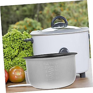 Luxshiny Rice Container Power Cooker Replacement Inner Pot 4L Non-stick Interior Inner Cooking Pot Electric Pressure Cooker Pot Liner Perforated Baking Mat