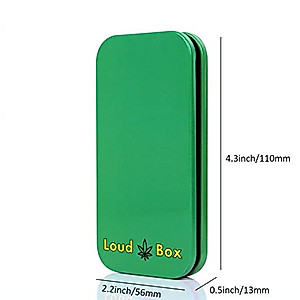 LoudLyfe - Loud Box 5 Pack Colorful Metal King Sized pre roll Cone Holder, Cigarette Tube, and Cigarette case, Holds 3 pre Rolled Cones, Convenient Smoking Accessories